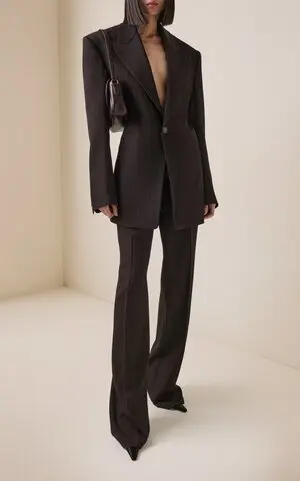 Saint Laurent Single-breasted Virgin Wool-blend Blazer