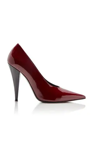 Givenchy 95mm Pointy Patent Leather Pumps - Red
