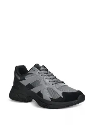 Michael Kors Leo Mixed-media Trainer - Grey