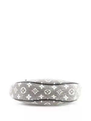 LOUIS VUITTON Loop Handbag Monogram Jacquard Denim Hobo Bag - Grey
