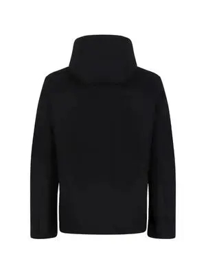 Add Hooded Concealed-fastening Jacket