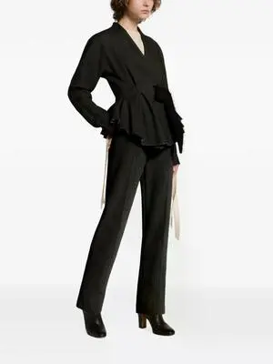 Alberta Ferretti Pressed-crease Tailored Trousers