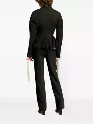 Alberta Ferretti Pressed-crease Tailored Trousers
