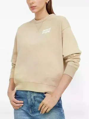 LEVI'S Crew-neck Logo-print Sweatshirt - Neutrals