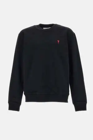 AMI Paris Felpa Girocollo Red De Coeur - Nero