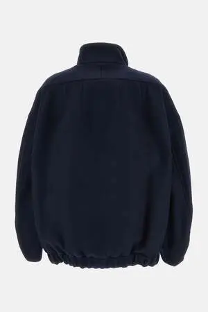 Dries Van Noten Voles Giacca In Twill Di Lana - Blu