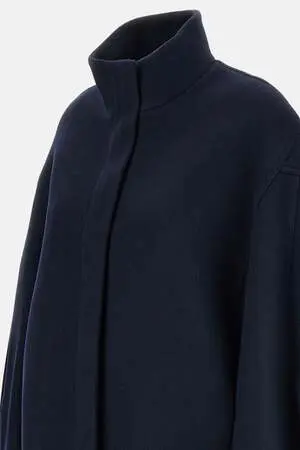 Dries Van Noten Voles Giacca In Twill Di Lana - Blu