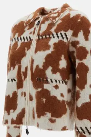 Guest In Residence Giacca Grizzly In Cashmere Effetto Muccato - Multicolore