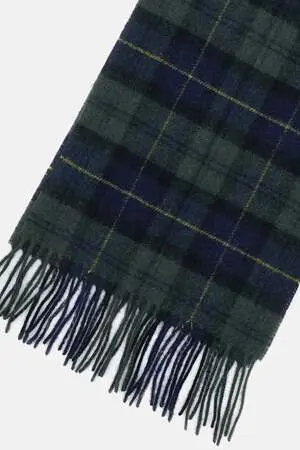 Barbour Sciarpa In Pura Lana Vergine Tartan - Verde