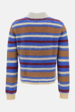 Guest In Residence Polo Rugby Cropped In Cashmere Grizzly - Multicolore
