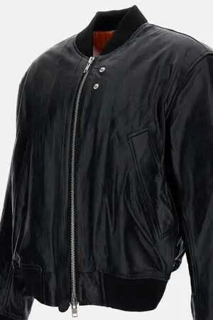 SUNFLOWER Giacca Bomber In Pelle