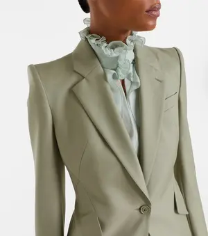 Alexander McQueen Wool Blazer - Green