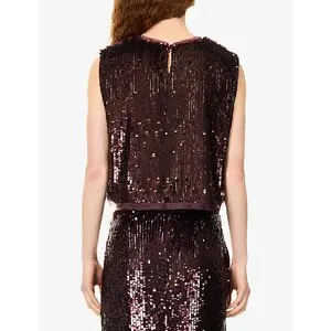 Simkhai Cydia Sequin-embellished Top