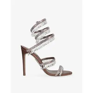 Rene Caovilla Chandelier 105 Satin Sandals