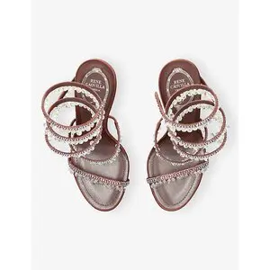 Rene Caovilla Chandelier 105 Satin Sandals