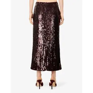 Simkhai Nikki Sequin-embellished Midi Skirt
