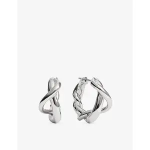 Monica Vinader Ochre Medium Sterling- Hoop Earrings - Silver