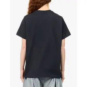 GANNI Floral-print Cotton T-shirt