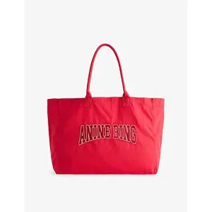 ANINE BING Leo Canvas Tote Bag
