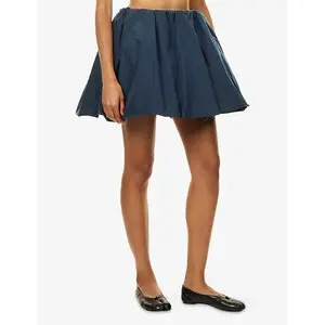Issey Miyake Correlation Woven Balloon Mini Skirt