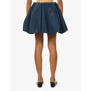 Issey Miyake Correlation Woven Balloon Mini Skirt