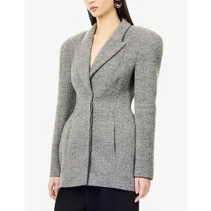 Magda Butrym Single-breasted Structured Wool-blend Blazer