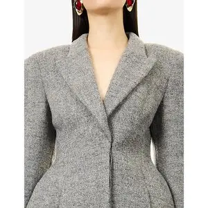Magda Butrym Single-breasted Structured Wool-blend Blazer