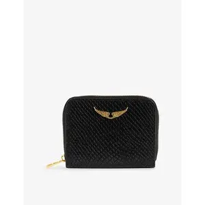 Zadig&Voltaire Zv Mini Soft Wild Leather Coin Purse - Black
