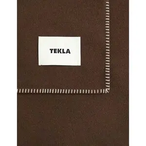 TEKLA Logo-patch Wool Blanket