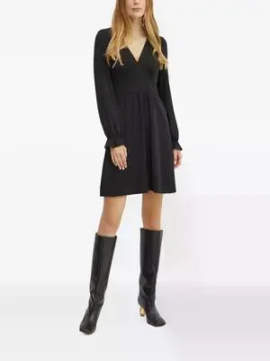 MORGAN V-neck Long-sleeved Mini Dress