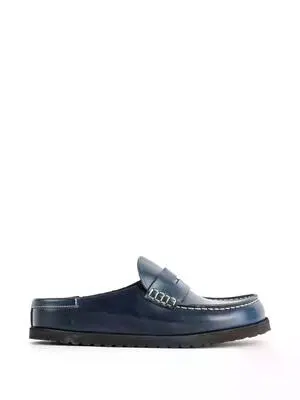 BIRKENSTOCK 1774 Naples Leather Mules - Blue