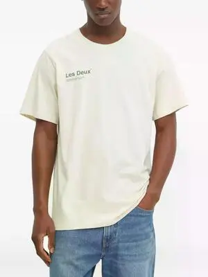 LES DEUX Logo-print T-shirt - Neutrals