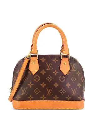 LOUIS VUITTON Alma Handbag Monogram Canvas Bb Crossbody Bag - Brown