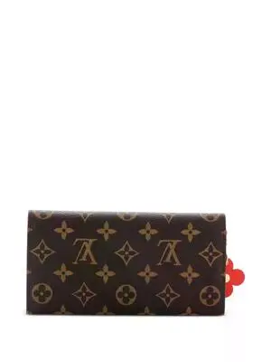 LOUIS VUITTON Emilie Wallet Limited Edition Blooming Flowers Monogram Canvas Small Wallets - Brown