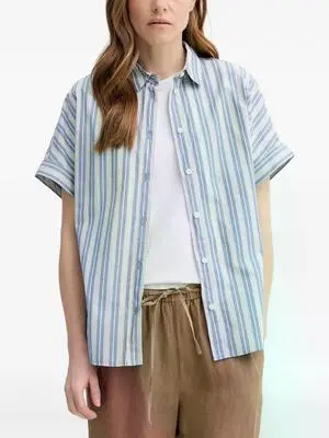 Marc O'polo Striped Buttoned Shirt - Blue