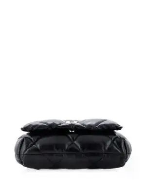 Balenciaga Touch Quilted Puffy Leather Medium Clutch Bag