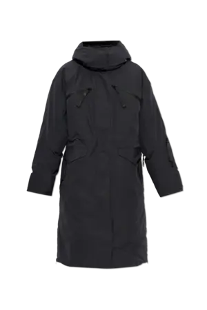 Adidas By Stella McCartney Insulated Long Down Jacket With Detachable Hood – Dark Gray