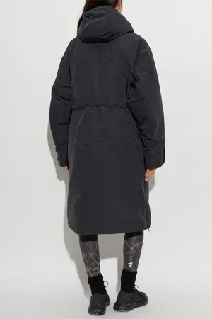Adidas By Stella McCartney Insulated Long Down Jacket With Detachable Hood – Dark Gray