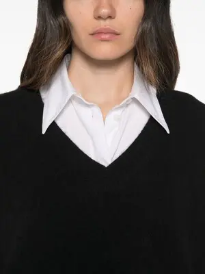 CT PLAGE Wool V-necked Jumper