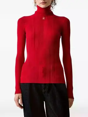 Elisabetta Franchi Ribbed-knit Roll-neck Sweater