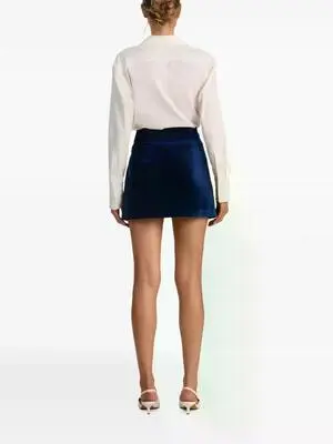 Alice + Olivia Donald Side-buttons Mini Skirt