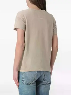 Armani Exchange Logo-print T-shirt - Neutrals