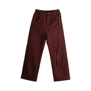 ANN DEMEULEMEESTER Kristel 5-pockets High Comfort Trousers 'mahogany