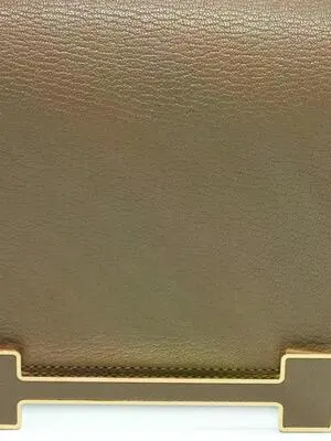 Hermès 2023 Geta Logo-plaque Shoulder Bag - Grey