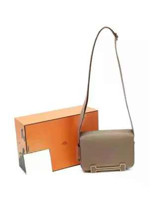 Hermès 2023 Geta Logo-plaque Shoulder Bag