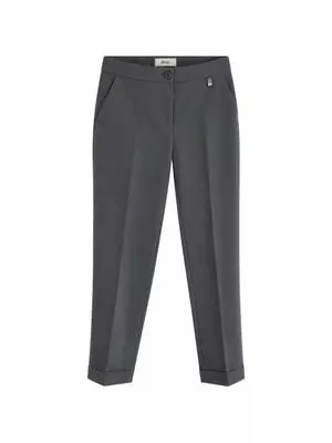 Herno Pleated Turn-up Trousers - Grey