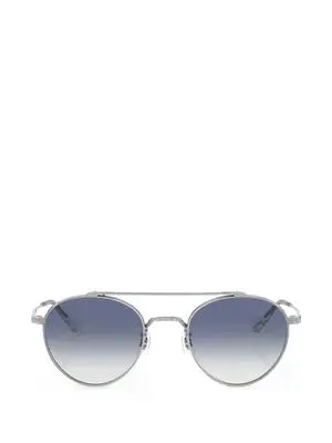 Oliver Spencer Round-frame Sunglasses - Silver