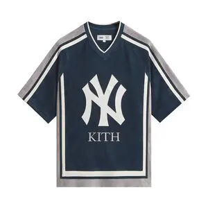 Kith For The New York Yankees Derek Jeter Leon Shirt 'nocturnal - Blue