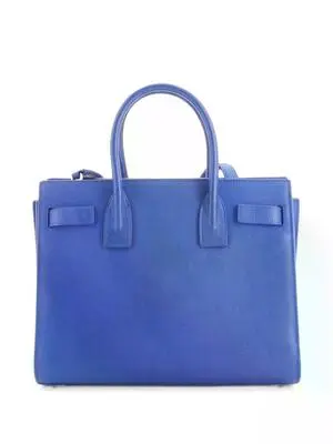 Saint Laurent Sac De Jour Bag Leather Baby Tote Bag - Blue