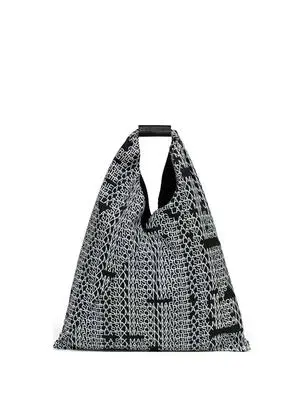 MAISON MARGIELA Japanese Logo-print Handbag - Black
